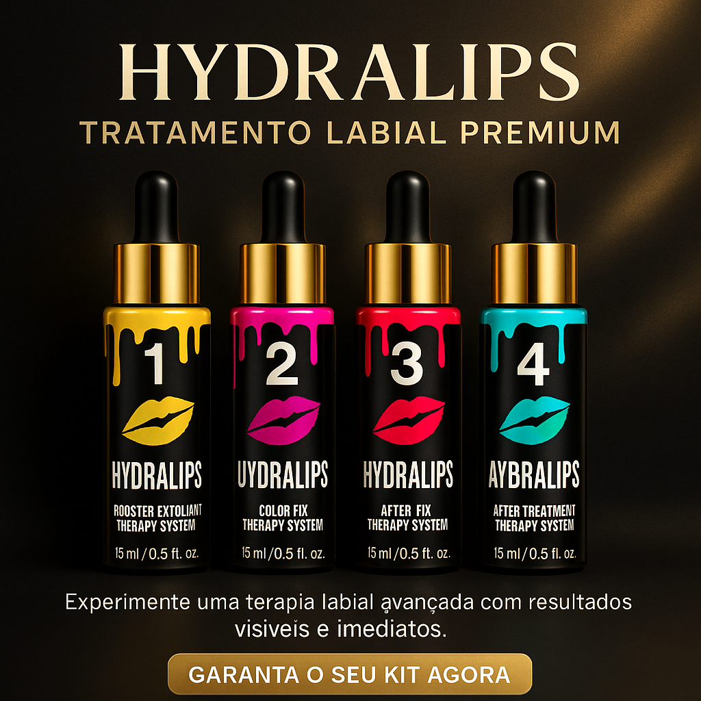 Kit Hidra Gloss Lips Tratamento completo em 4 etapas/ Hydra Gloss ...
