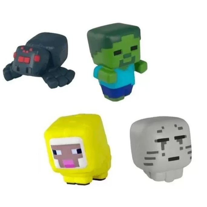 Stress Toy - Squishme Minecraft - Mojang - Original - Lote com 4 ...