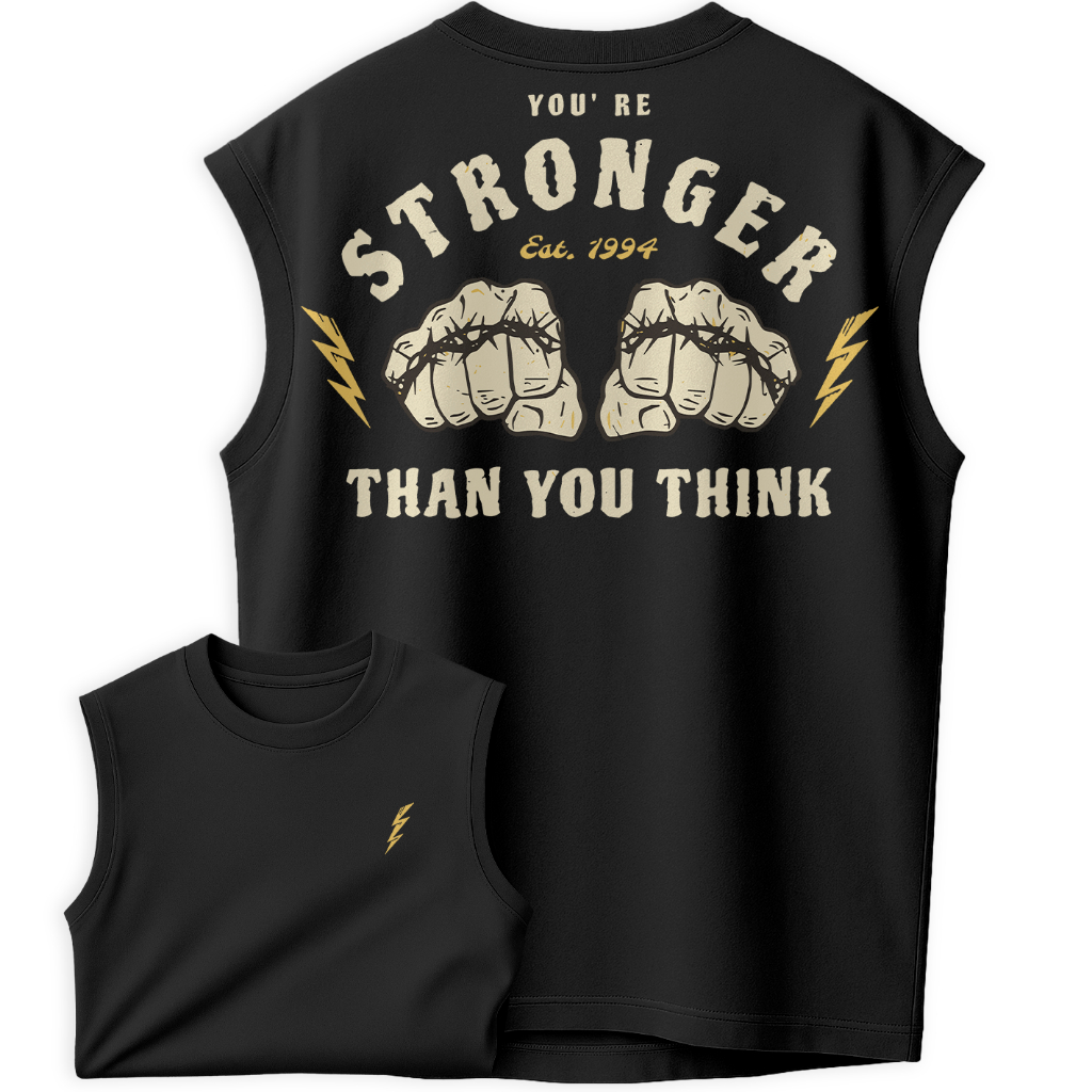 Regata Oversized Camiseta FLOW TRAP Stronger Than You Gyn Academia Raio ...