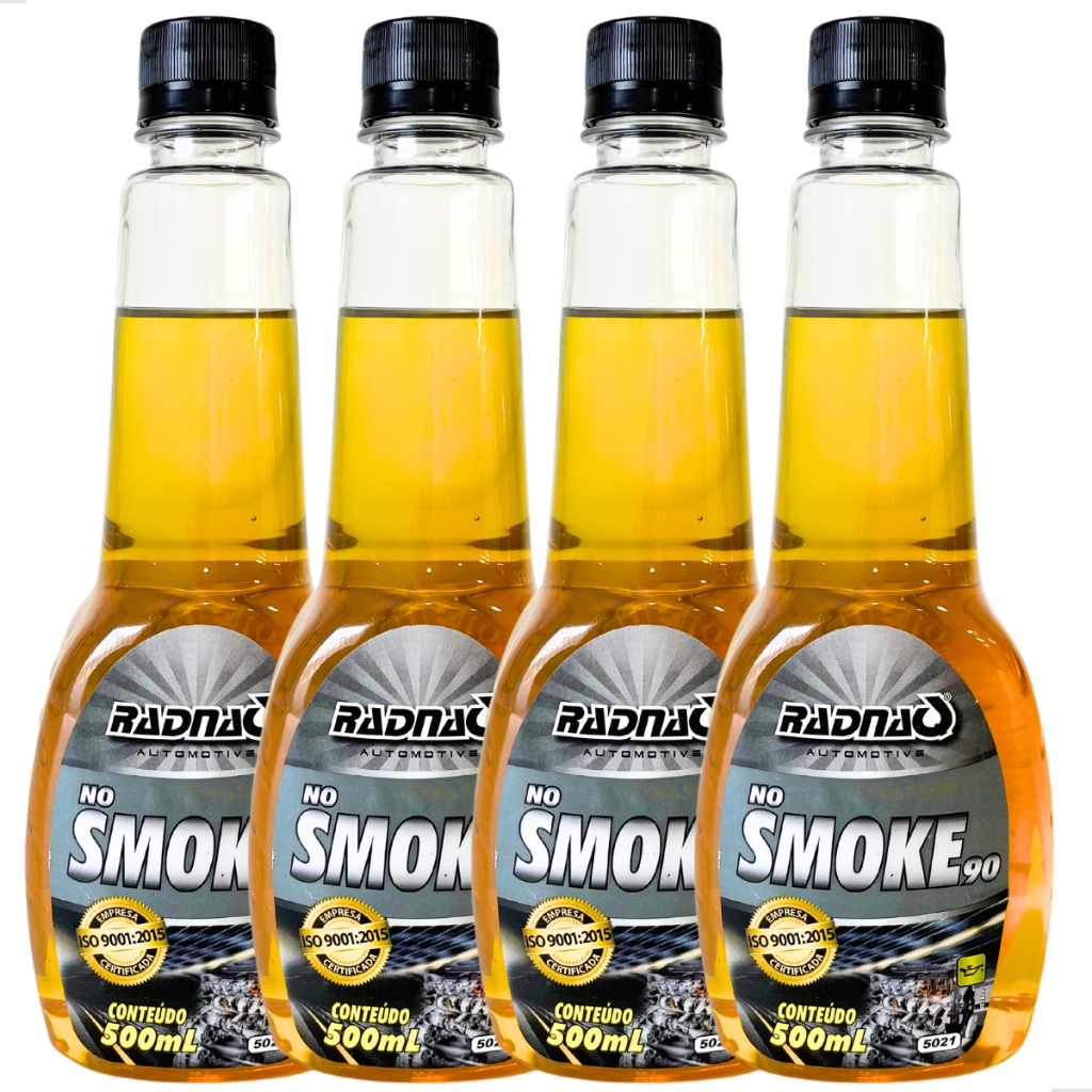 Kit 4 Aditivo para Motor No Smoke RQ5021 Radnaq 500ml Redutor de Fumaça ...