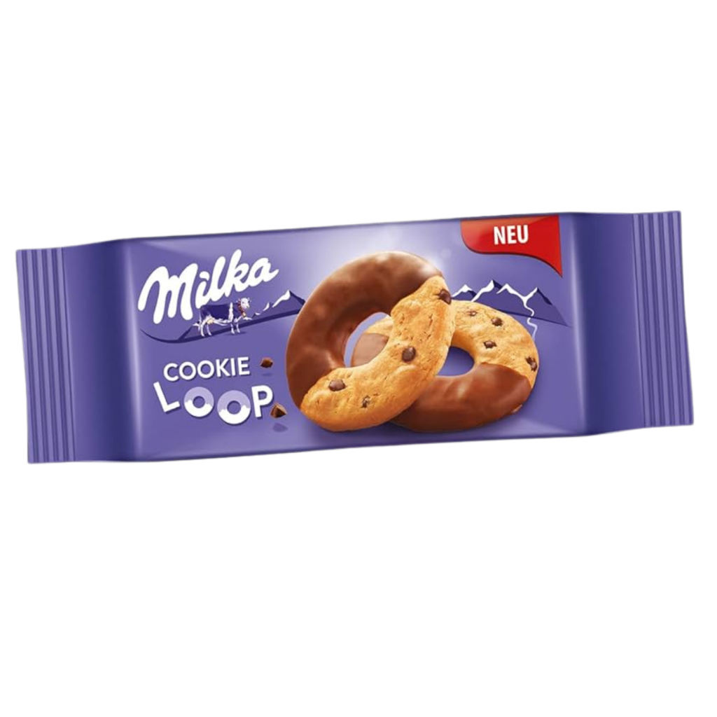 Milka Cookie Loop com Pedaços de Chocolate 132 g importado | Shopee Brasil