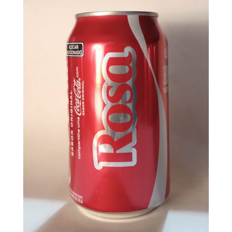 lata Coca-Cola Nomes / Rosa (lacrada) | Shopee Brasil