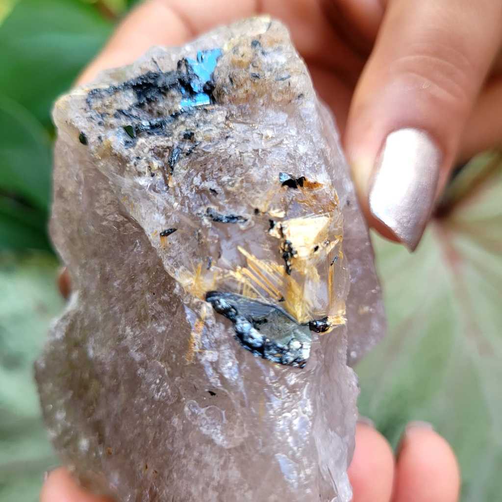QUARTZO COM HEMATITA E RUTILO | Shopee Brasil
