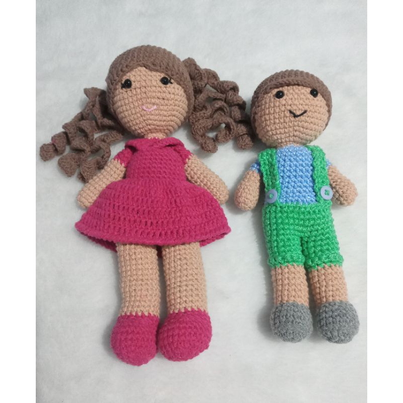 boneco e boneca amigurumi.. | Shopee Brasil