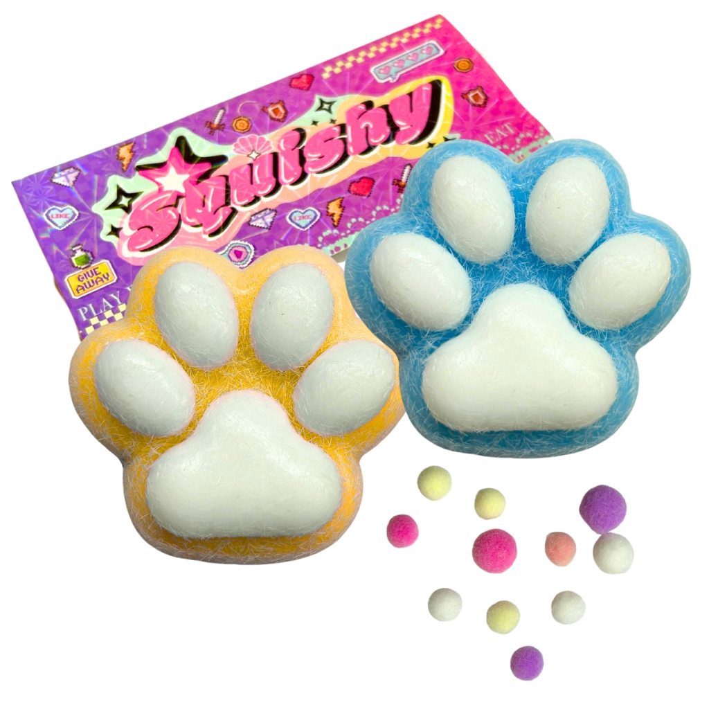 Kit 2 Squishy Patinha Brinquedo Antiestresse Fidget Toy Moji | Shopee ...