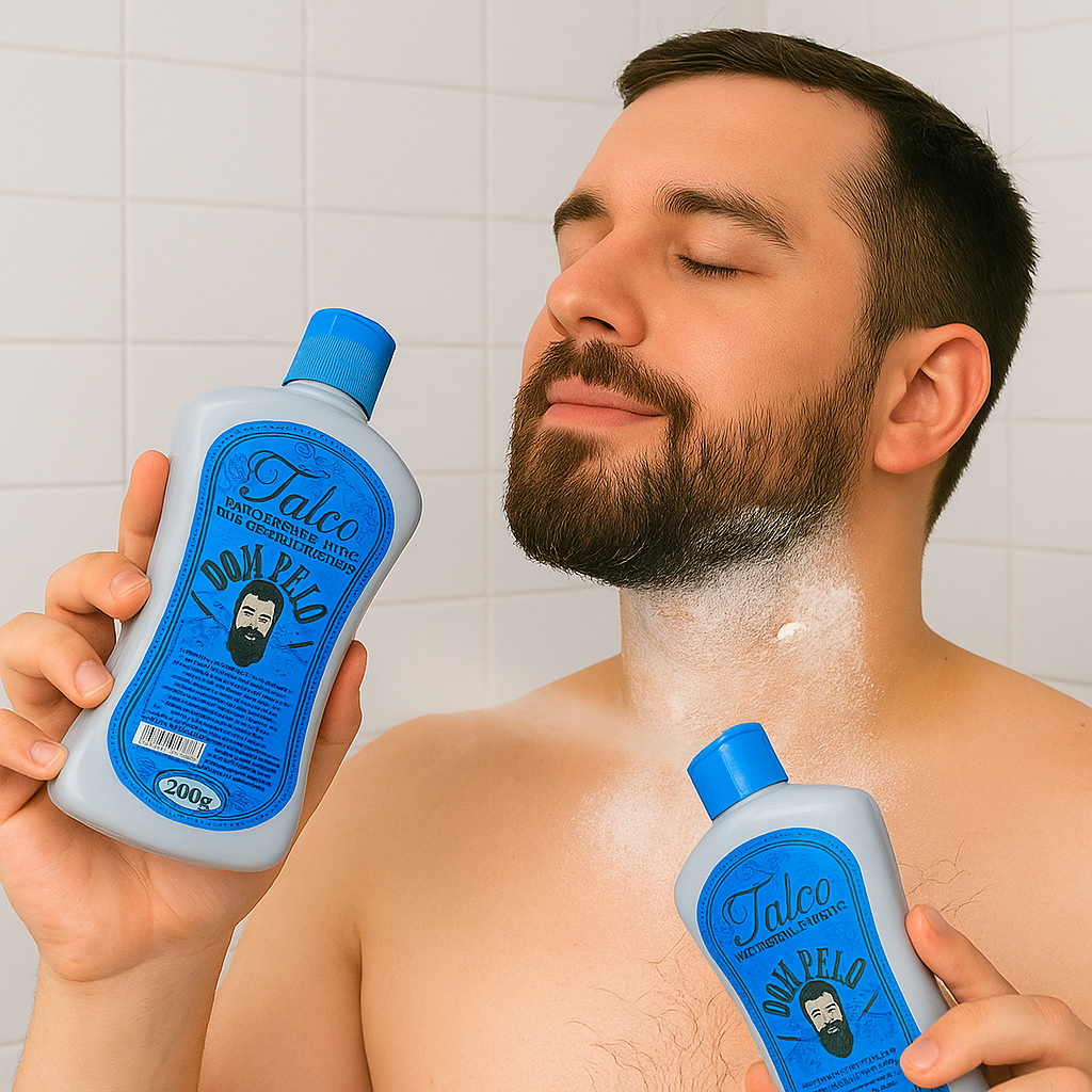 Talco mentolado ultra fino Dom Pelo | Shopee Brasil