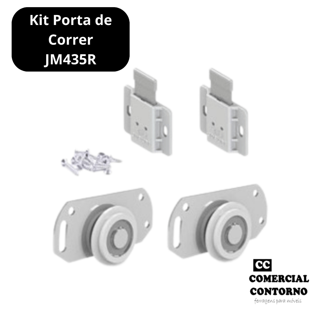 Kit Roldana Porta de Correr Guarda-Roupa Joelini JM435R – 40kg | Shopee Brasil