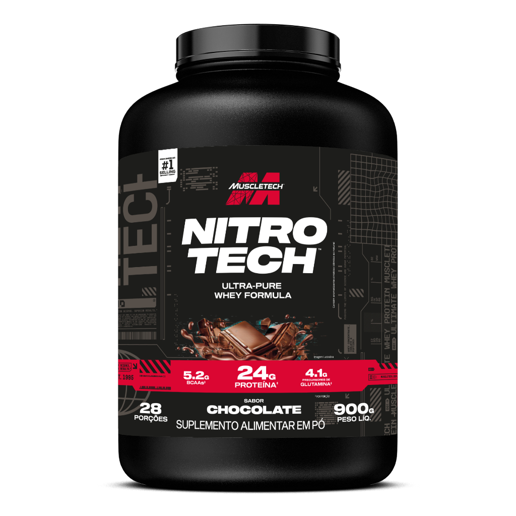 Whey Protein Ultra Pure Muscle Tech 2lb 100% Nitro Tech | Shopee Brasil