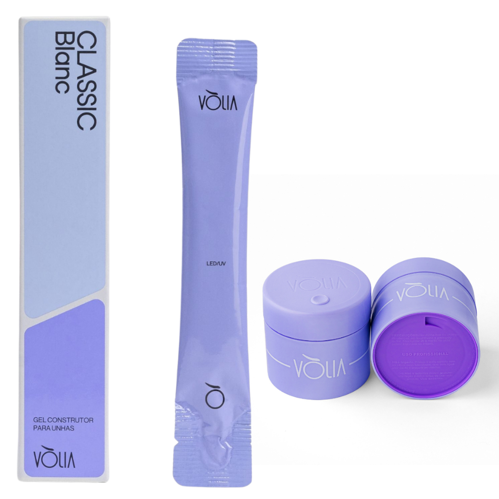 Gel Classic Blanc Volia Refil Bisnaga Sache 14g + Pote Eco Duo Volia ...