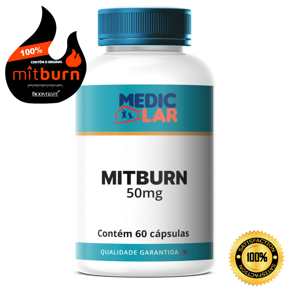Mitburn 50mg 60 Cápsulas (Com Selo de Autenticidade) | Shopee Brasil