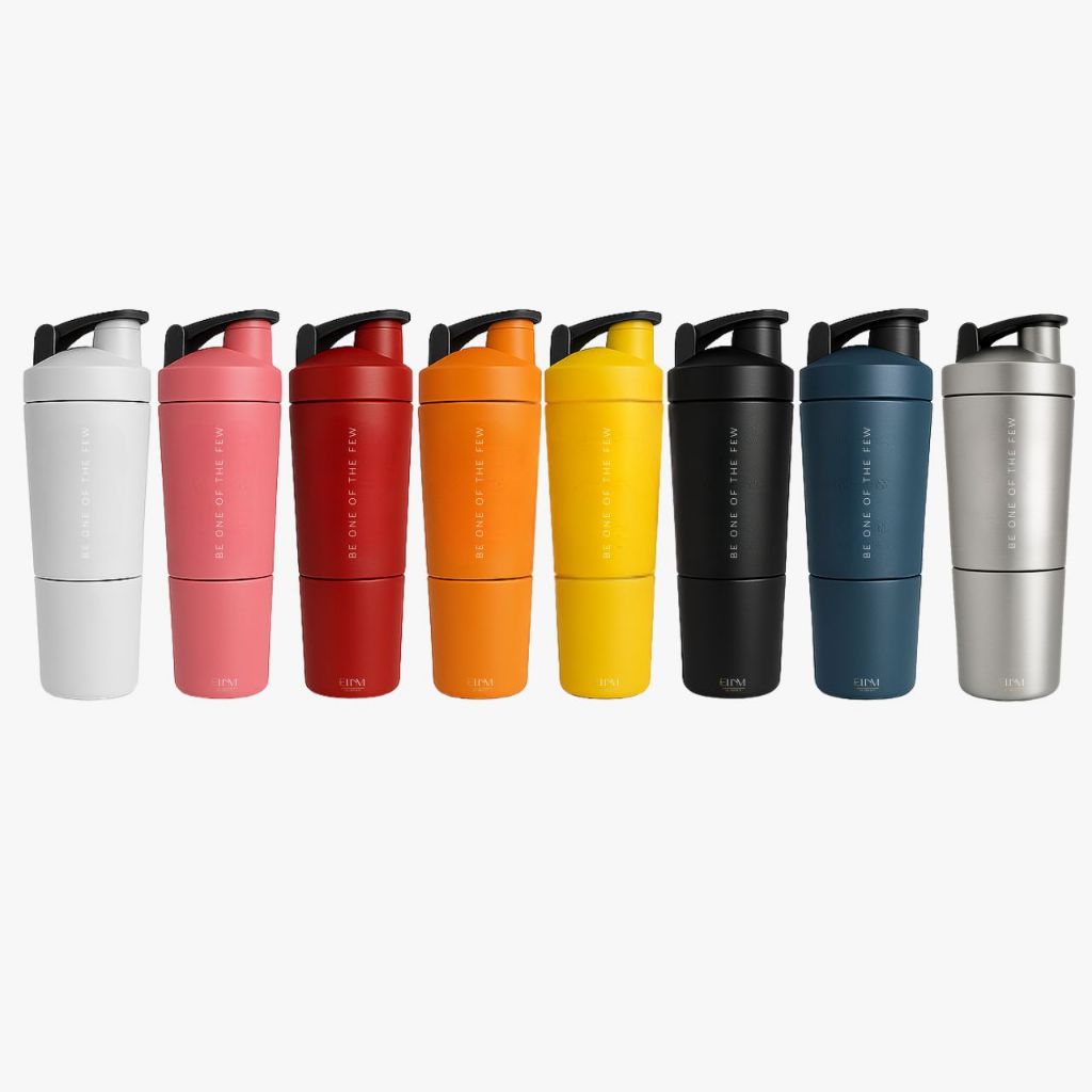 Coqueteleira Inox Ellym Nutrition 600ml Compartimento Whey Misturadora ...