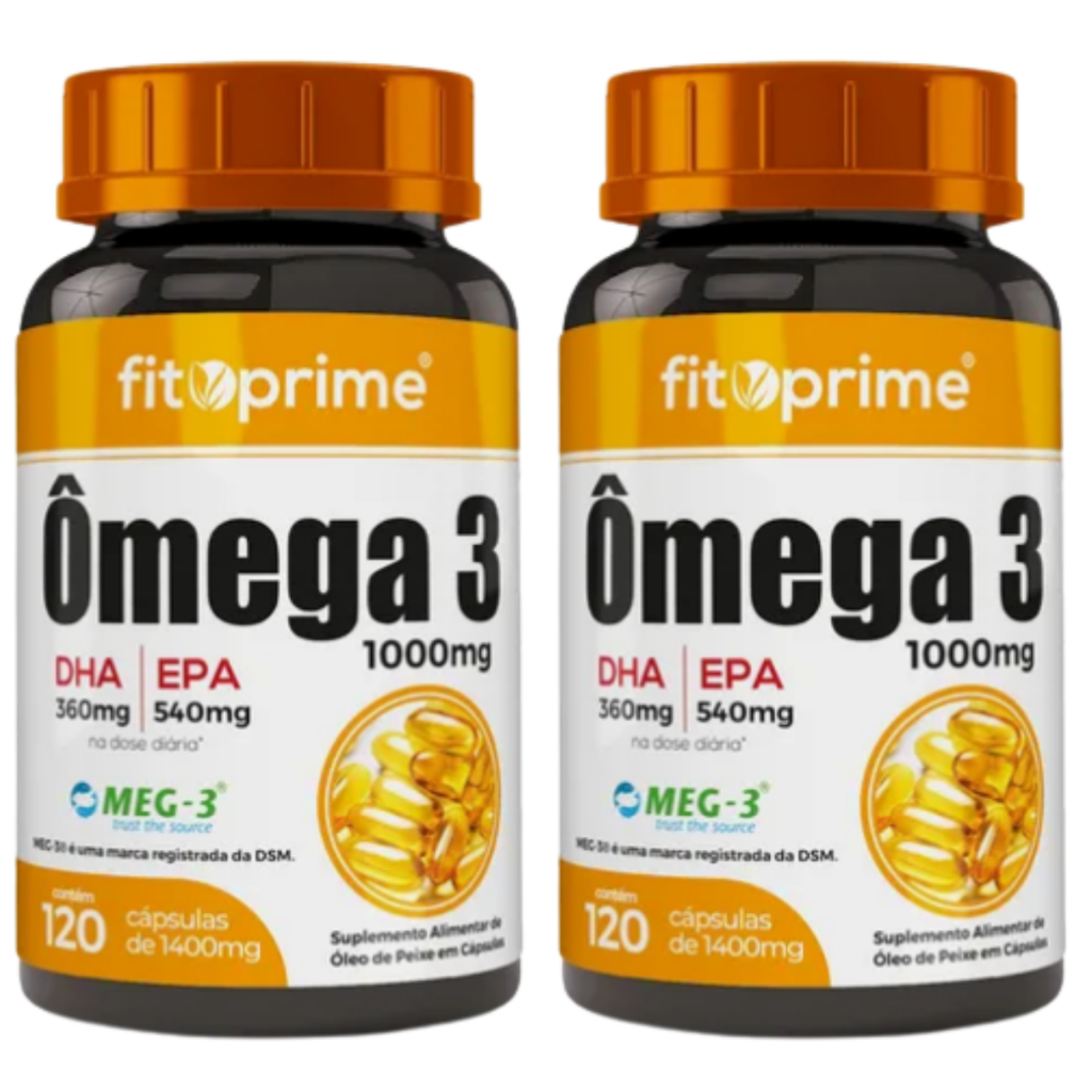 2 unidades do Omega 3 fitoprime 120 capsulas cada=240 cápsulas | Shopee ...