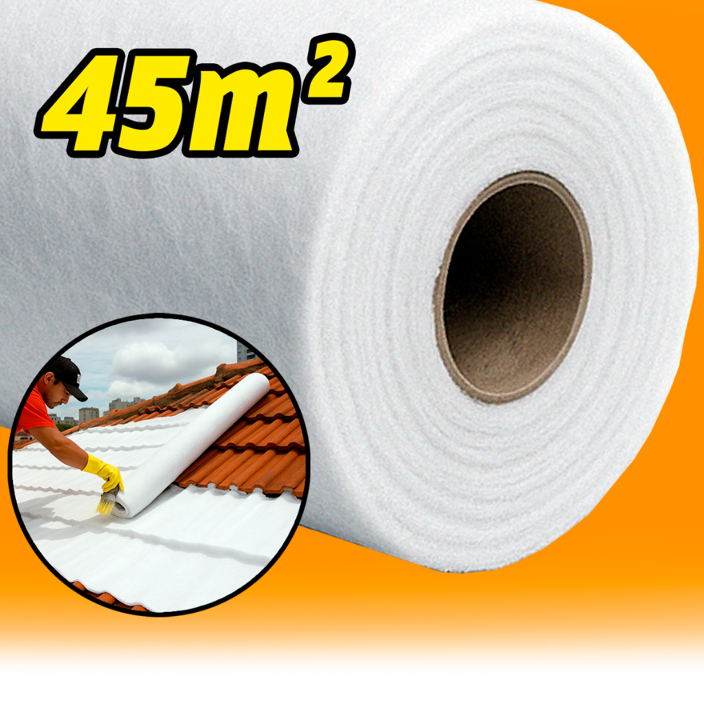 Manta Bidim Vp50 45m² Impermeabilização De Telhados - telhas - laje ...