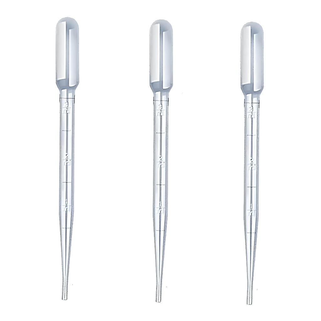 Kit 10/50/100/200 Pipeta Plástica Graduada Pasteur 3 Ml Transparente | Shopee Brasil