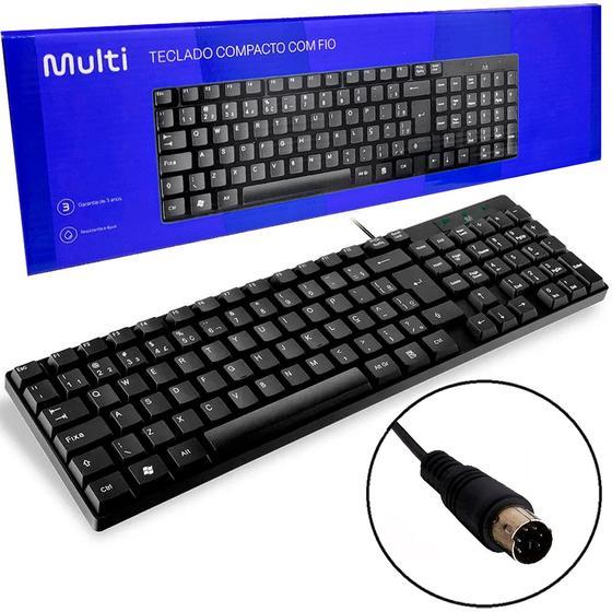 Teclado USB com Fio Multilaser TC298 – Simples, ABNT2, Ideal para PC e ...