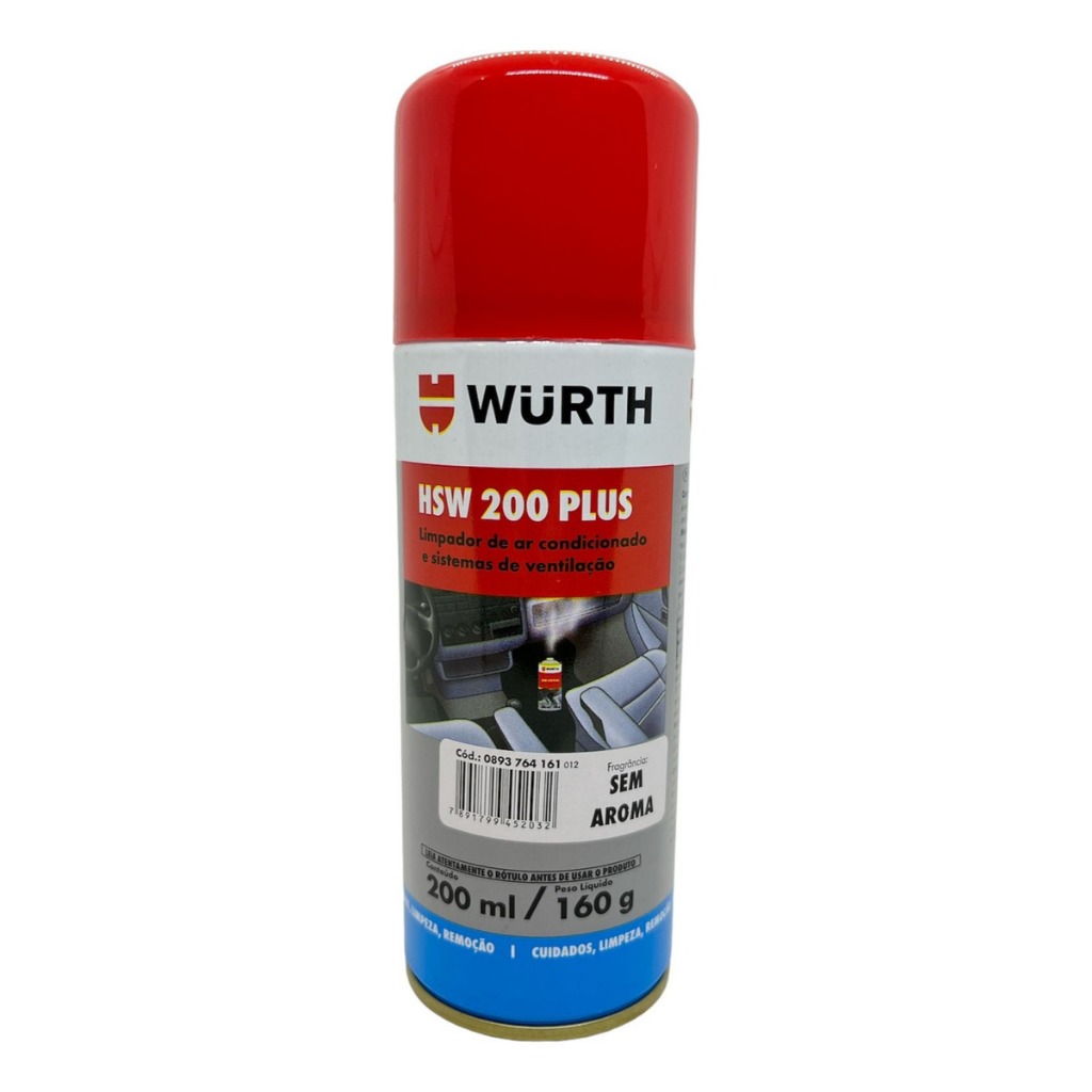 Limpa Ar Condicionado Hsw 200 Plus 200ml Higienizador Wurth | Shopee Brasil