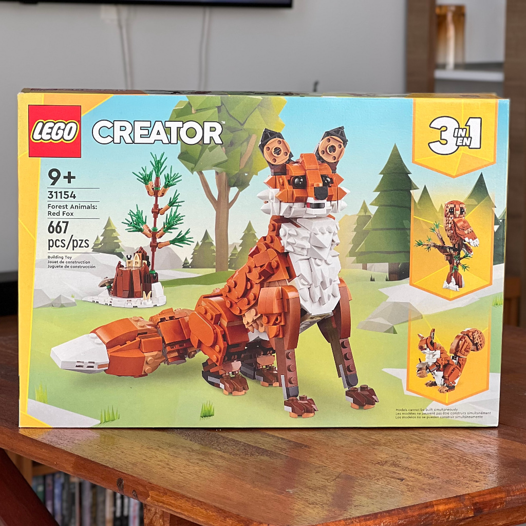 LEGO Creator – Animais da Floresta: Raposa Vermelha 3 em 1 | Completo ...