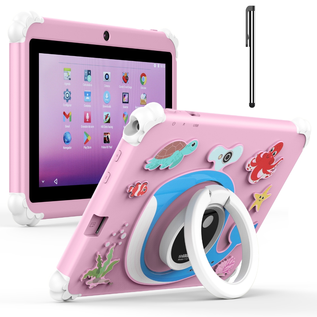 Tablet Infantil Kids 7 Polegada com wifi bluetooth Android Espaço ...