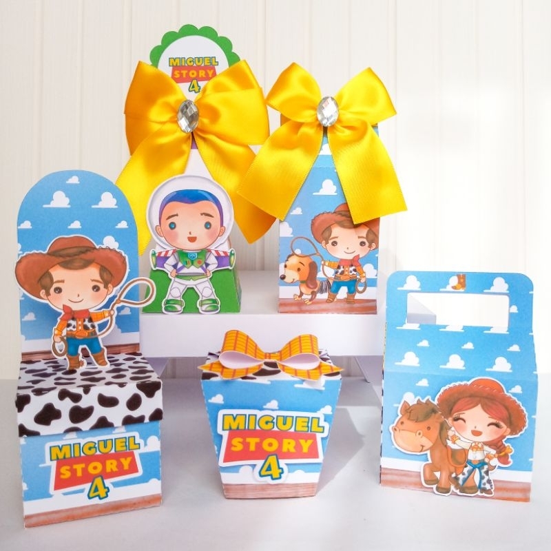Kit Festa PEGUE E MONTE Toy Story - Caixinhas Personalizadas ...