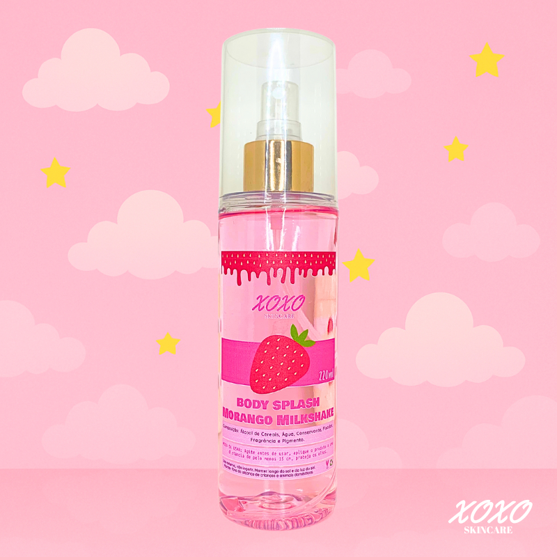 Body Splash Morango Milkshake | Shopee Brasil