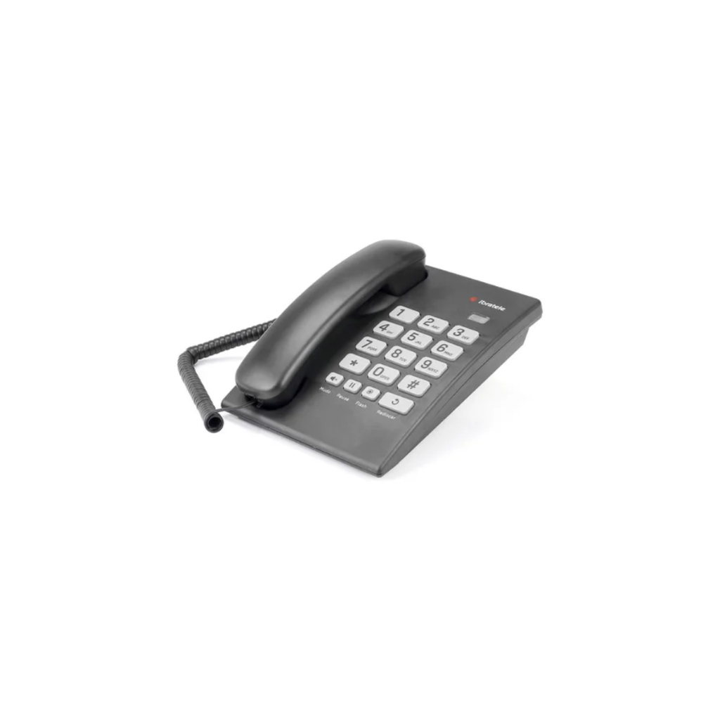 Telefone Fixo Para Mesa Preto Som Nítido Teclado Grande | Shopee Brasil
