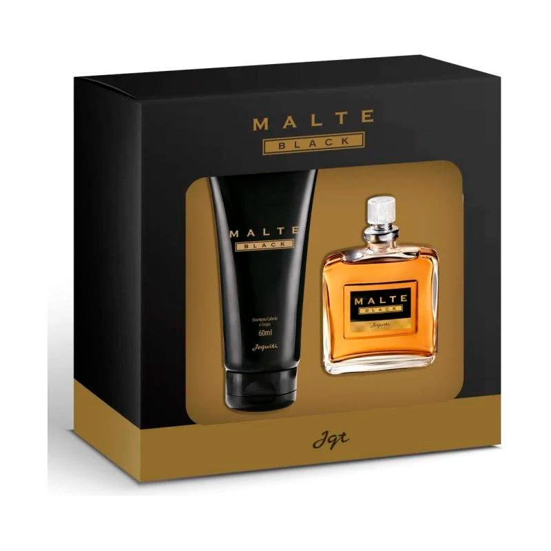 Kit Jequiti Malte Black Masculino – Colônia 25ml + Shampoo Cabelo ...