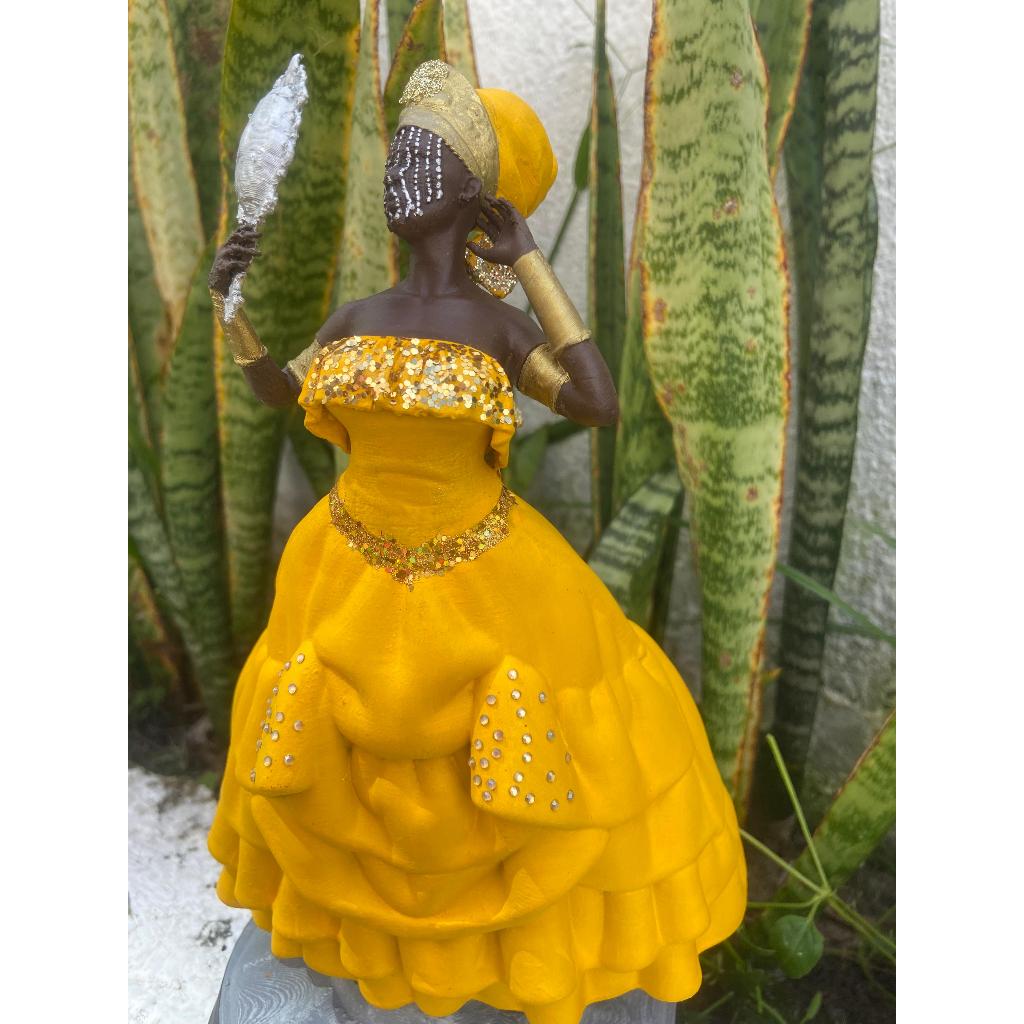 Imagem de Oxum - Escultura Estátua Orixas Umbanda Candomblé | Shopee Brasil