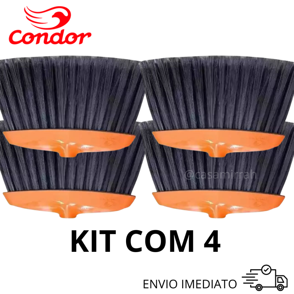 Kit Vassouras Condor SEM CABO Original Limpeza Multiuso Uso Interno e ...
