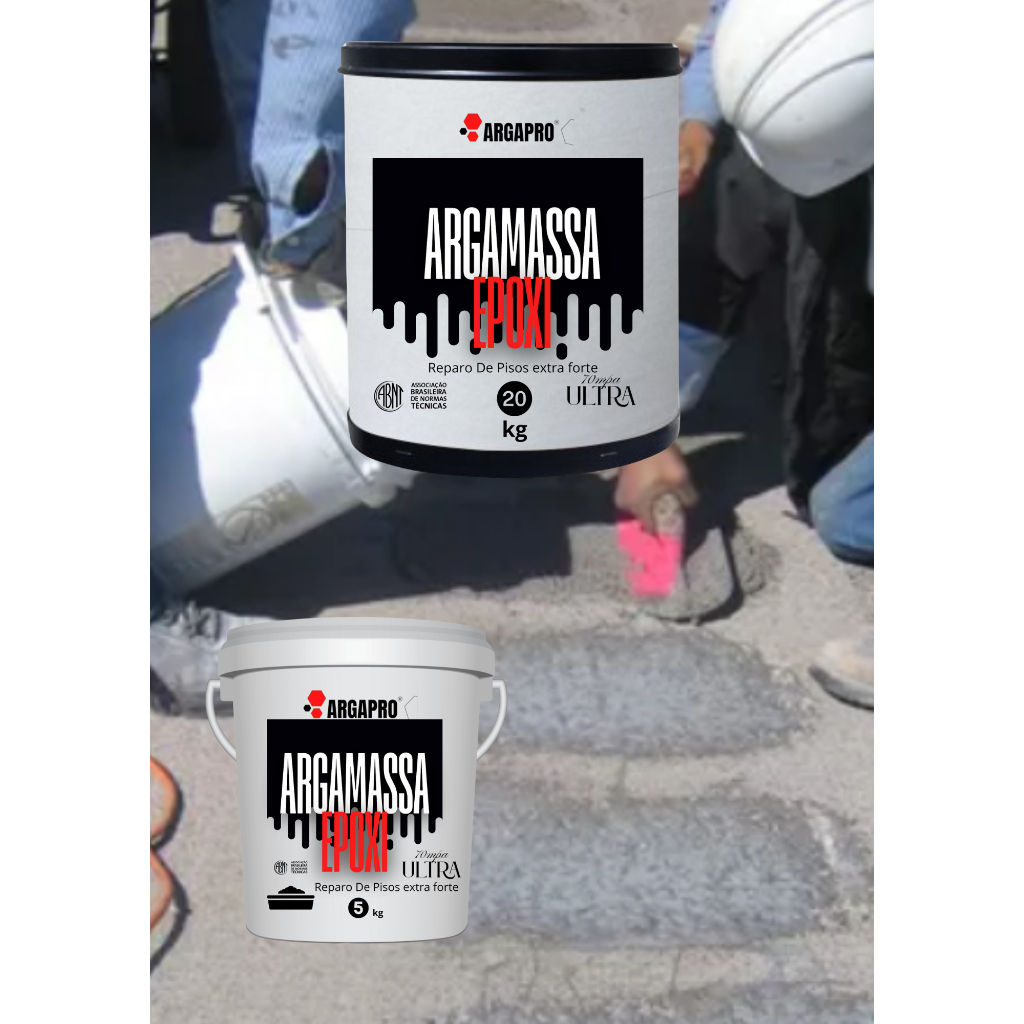 Argamassa Epóxi /CONCRETO/MASSA - Reparo De Pisos ULTRA 5kg e 20kg ...