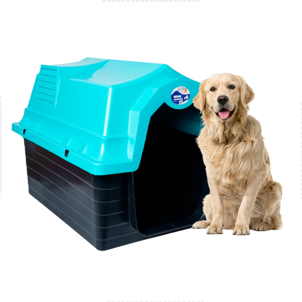 Casinha Para Cachorro Grande e Medio Porte Azul Claro N6 Resistente ...