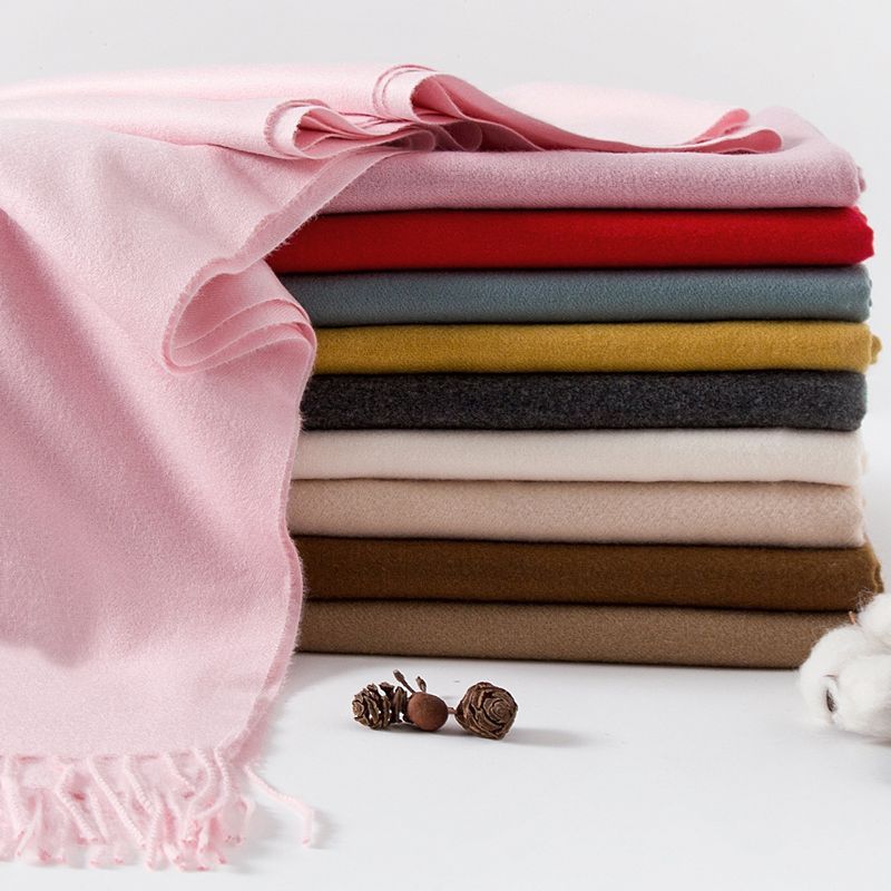 Cachecol de Inverno Super Macio com Franjas Aquecedor Estilo Moderno ...