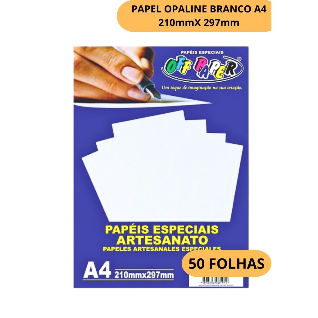 PAPEL A4 OPALINE BRANCO USAPEL 180g | Shopee Brasil