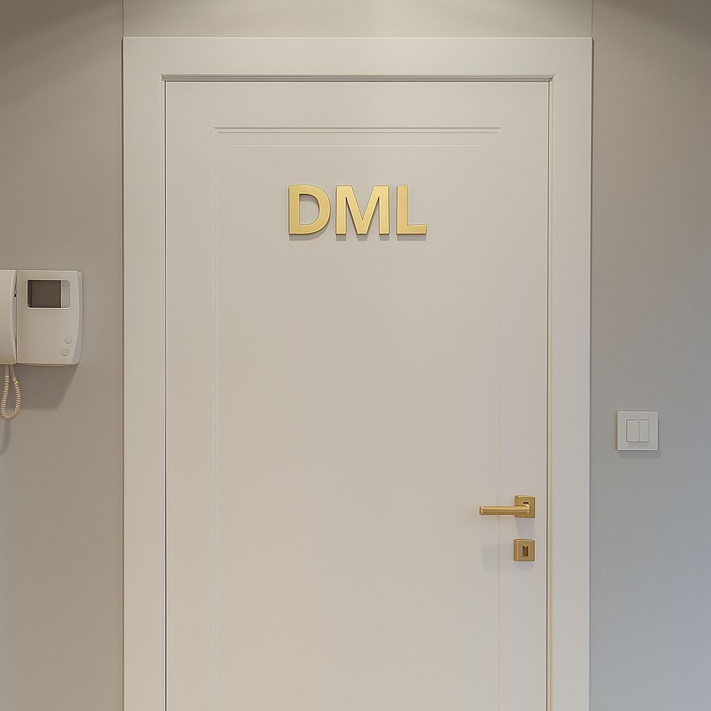 Placa de Sinalização Porta DML Acrílico de Qualidade. | Shopee Brasil