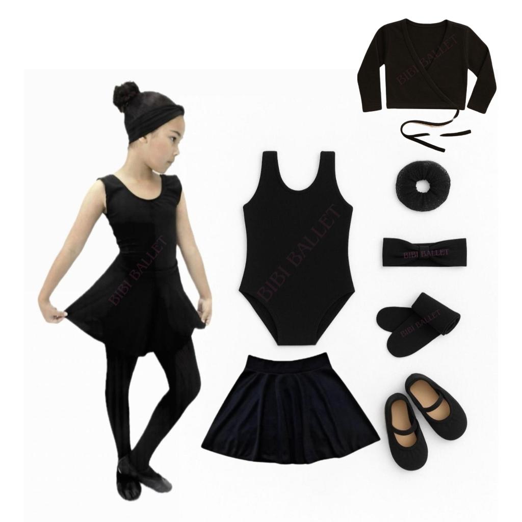Kit Ballet 7 Itens / Uniforme para dança completo *COM CASACO* (Collant ...