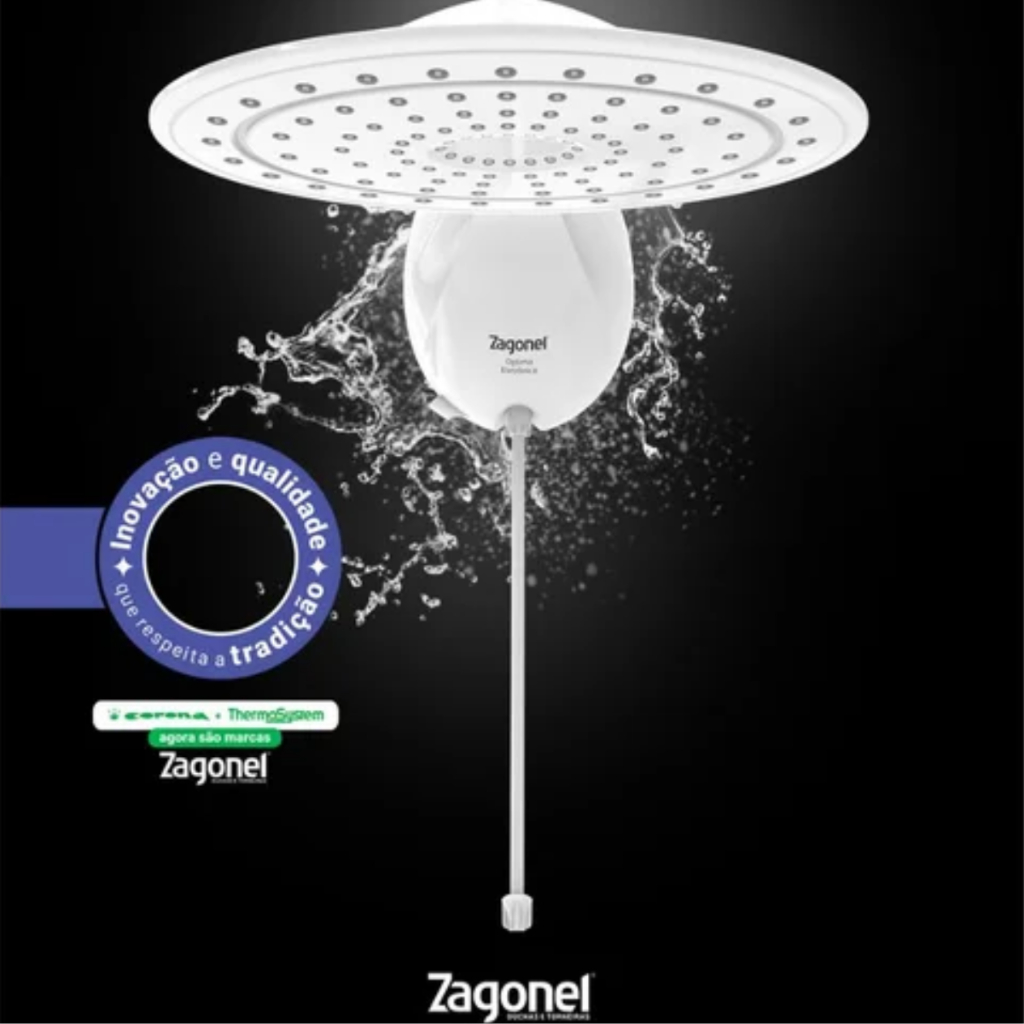 Chuveiro Ducha Optima Zagonel 220v 7700w | Shopee Brasil