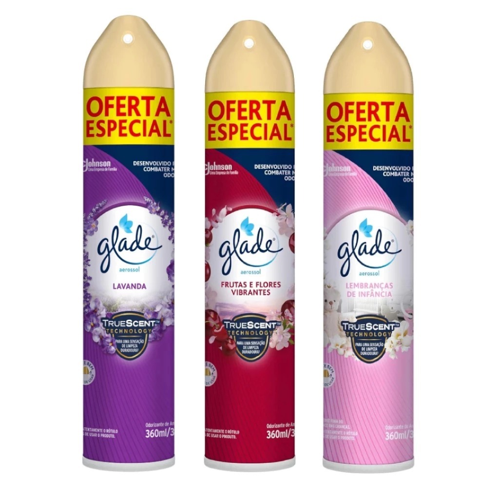 Odorizador de Ambiente Aerossol Glade 360ml | Shopee Brasil