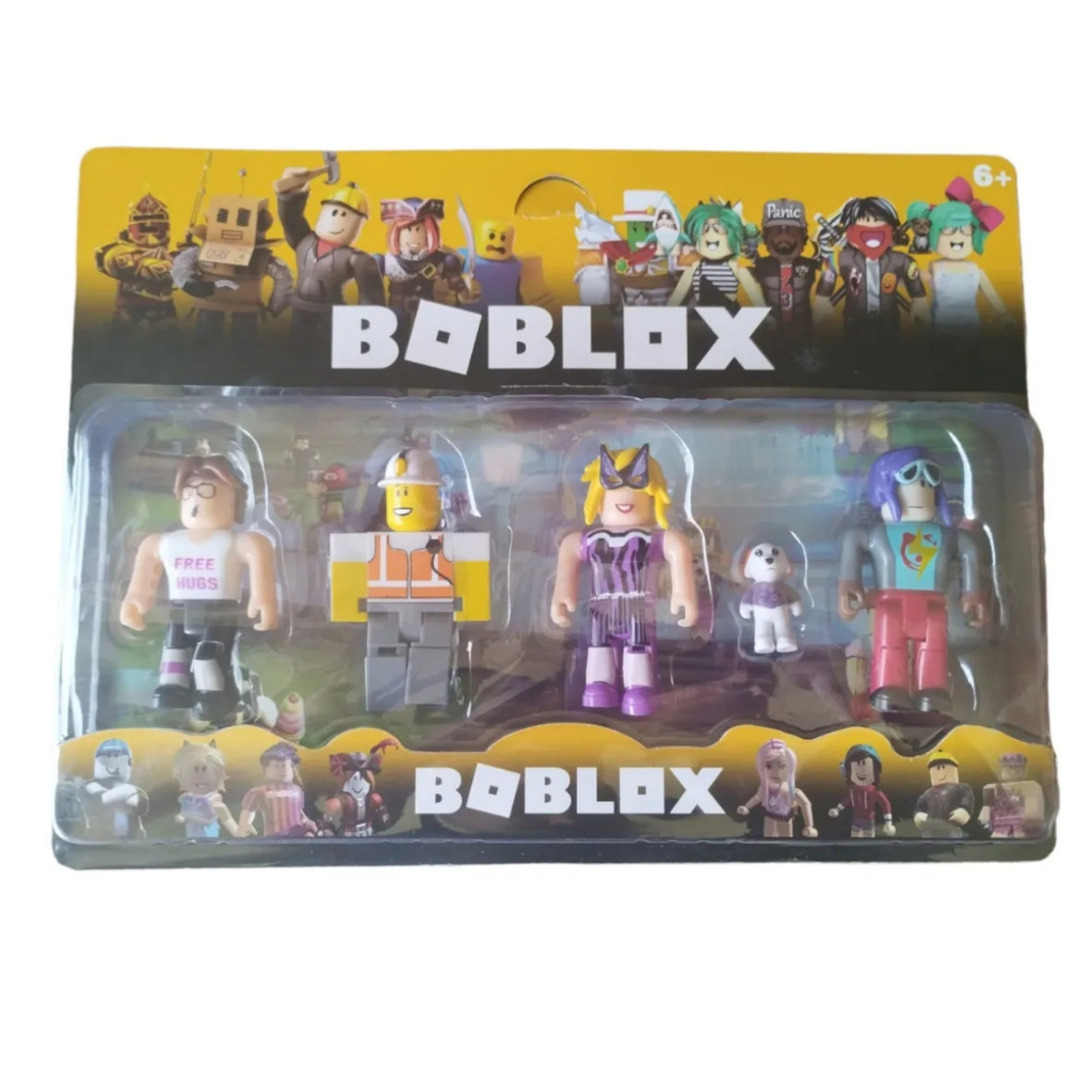 Kit Roblox 4 Bonecos Articulados Lego | Shopee Brasil