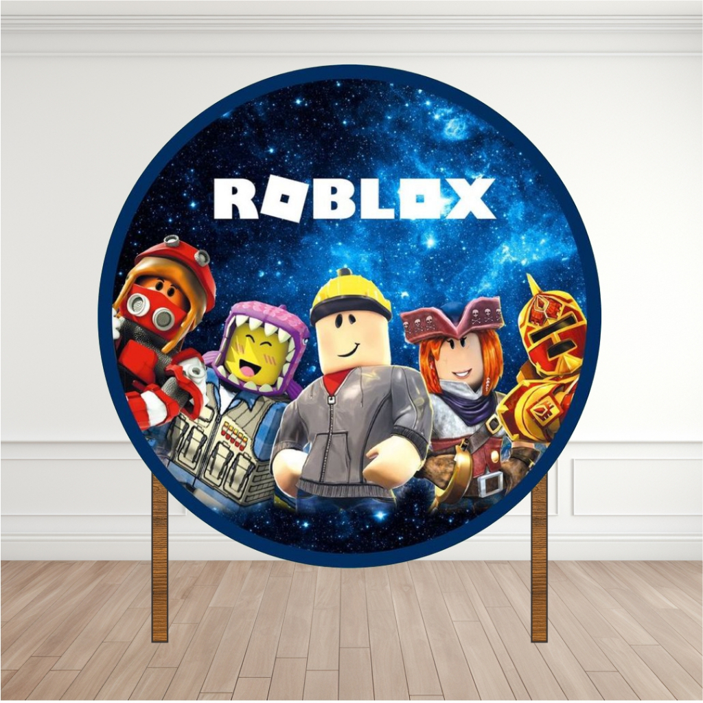 Painel Roblox - Lona fosca Circular | Shopee Brasil