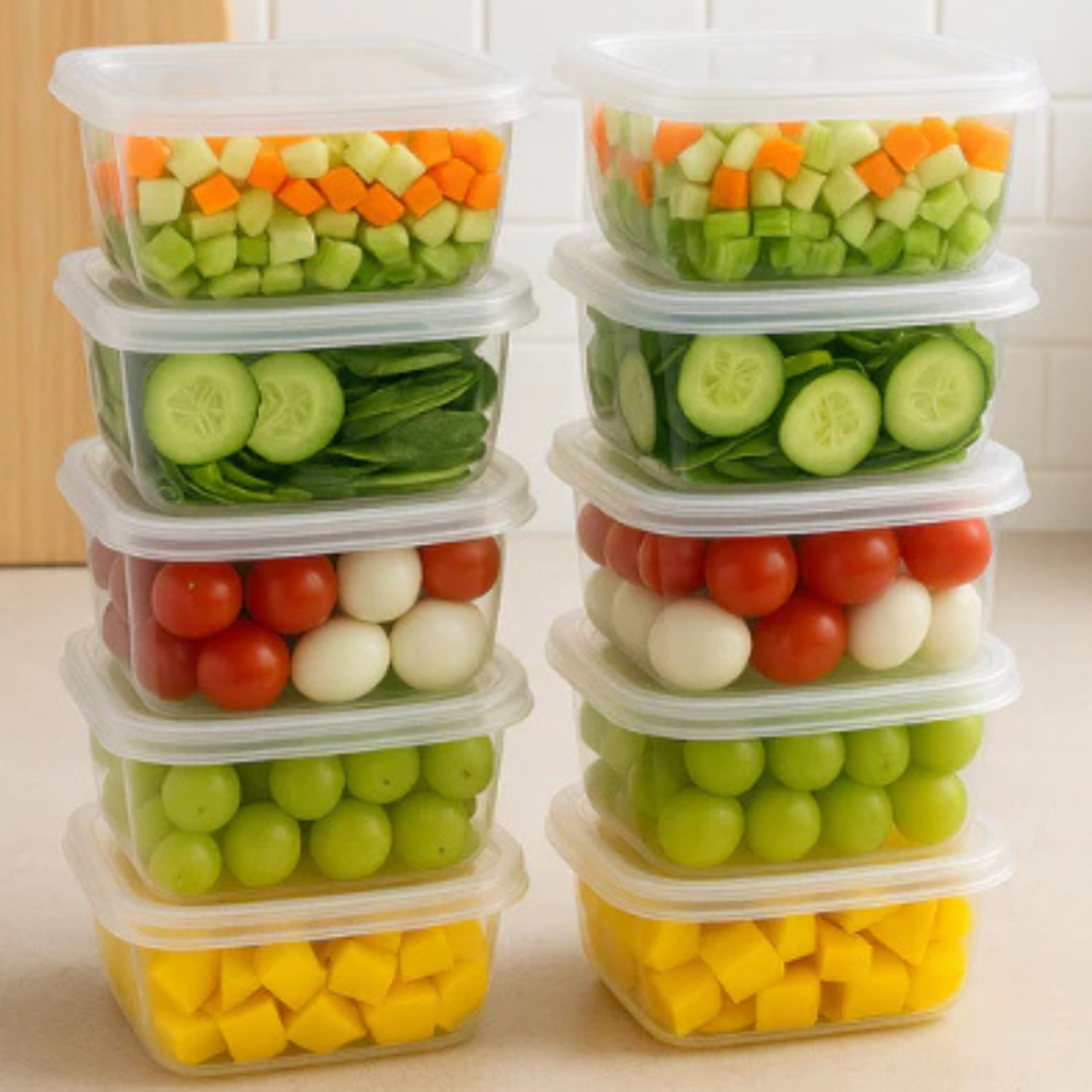 Kit 20 Marmita Potes 400ml Fitness Livre De BPA Freezer Microondas ...