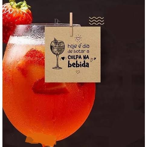FESTA Kit c/100 Tag Drink 3x5 Personalizada Com Pregador | Tags para ...