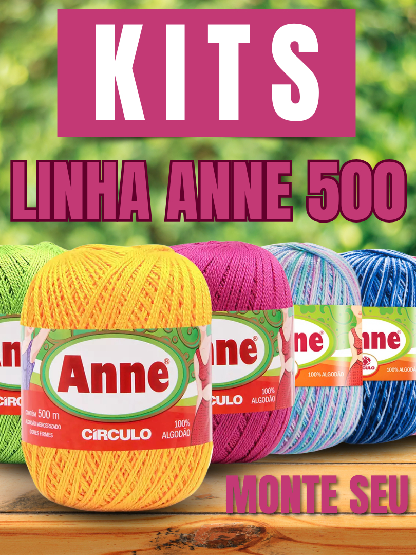KITs Linha Anne 500 Circulo - Cores Lisas e Mescladas | Shopee Brasil