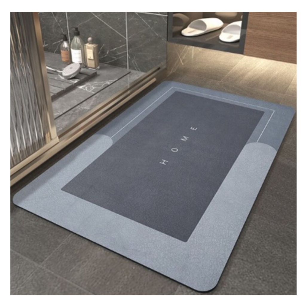 Tapete de Banheiro Absorvente Antiderrapante Super Absorve Secagem ...