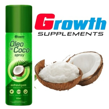 Óleo de Coco Spray 100ml - Growth Supplements, receitas ainda mais ...