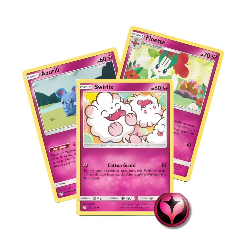 Carta Pokémon Tipo Fada Aleatória - Original Copag em Português ...