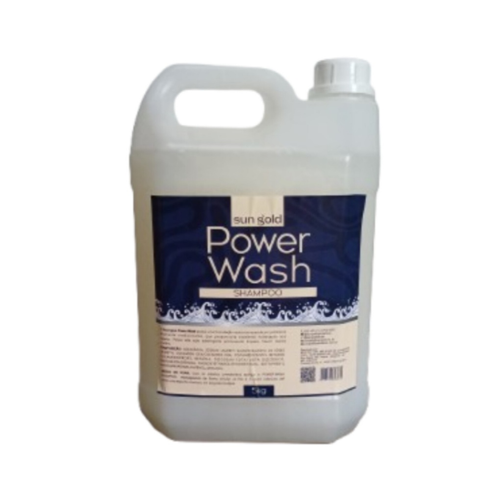 Shampoo Profissional Power Wash Lavatório/Neutro/ Hidratante 5Lt - Sun ...