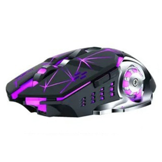 mouse gamer sem fio 2400dpi com led rgb preto e cromado | Shopee Brasil