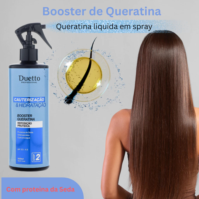 Booster Queratina Duetto 500ml Queratina liquida em spray | Shopee Brasil