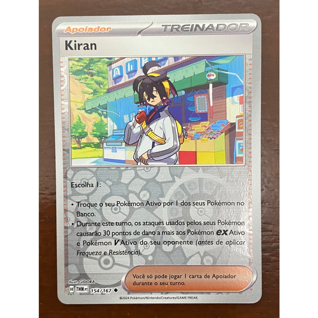 Carta Kiran Reverse Foil 154/167 | Coleção Evoluções Prismáticas ...