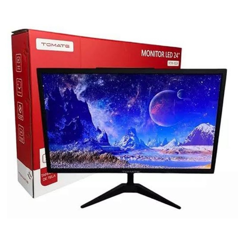 Monitor Gamer Tomate, 24 Polegadas LED, 60HZ, Ultra Slim, Full HD - Bivolt | Shopee Brasil
