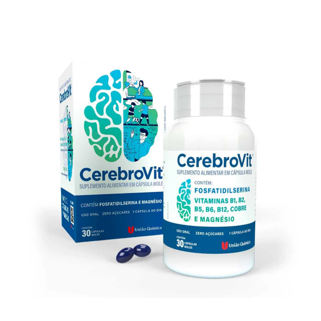 Suplemento Alimentar CerebroVit 30 Cápsulas Moles | Shopee Brasil